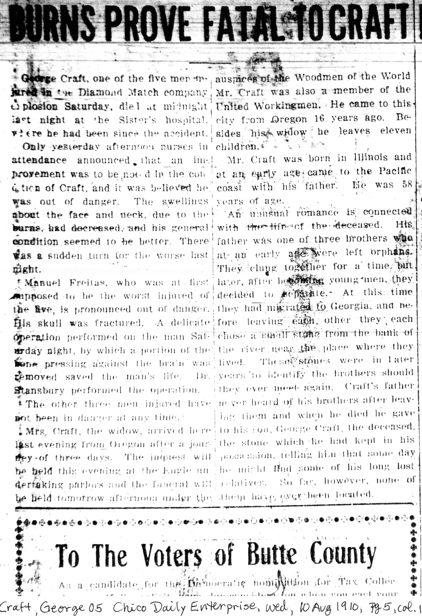 Three Craft Brothers and a Pebble – KindredPast